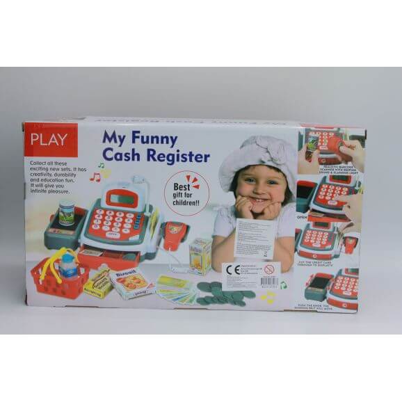 Köp Kassaapparat leksak med mikrofon och ljud leka affär