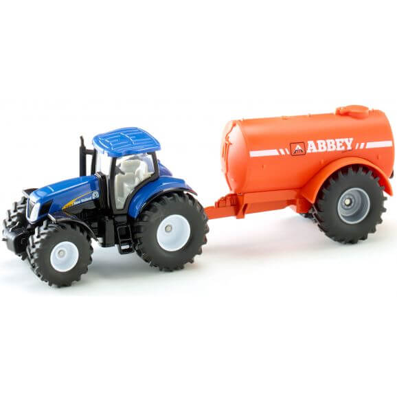 Köp Siku New Holland T7070 med Gödseltank 1945 - 1:50 - Leksakscity.se