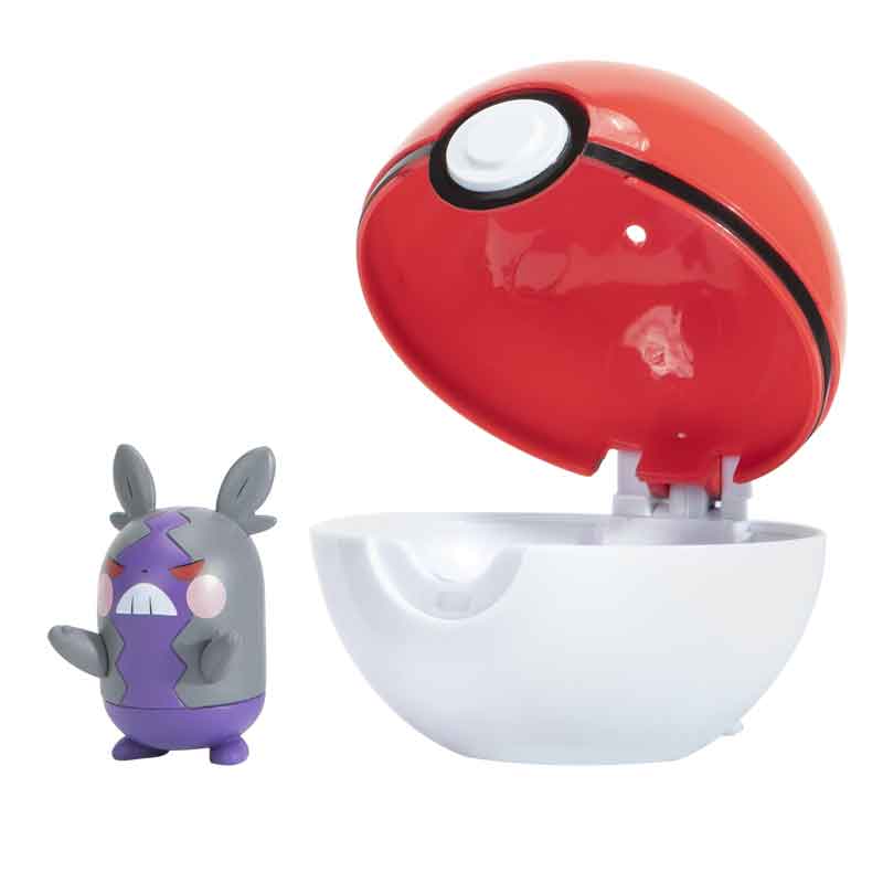 Pokemon Clip N Go Hangry Morpeko och Poke Ball - present/presenttips